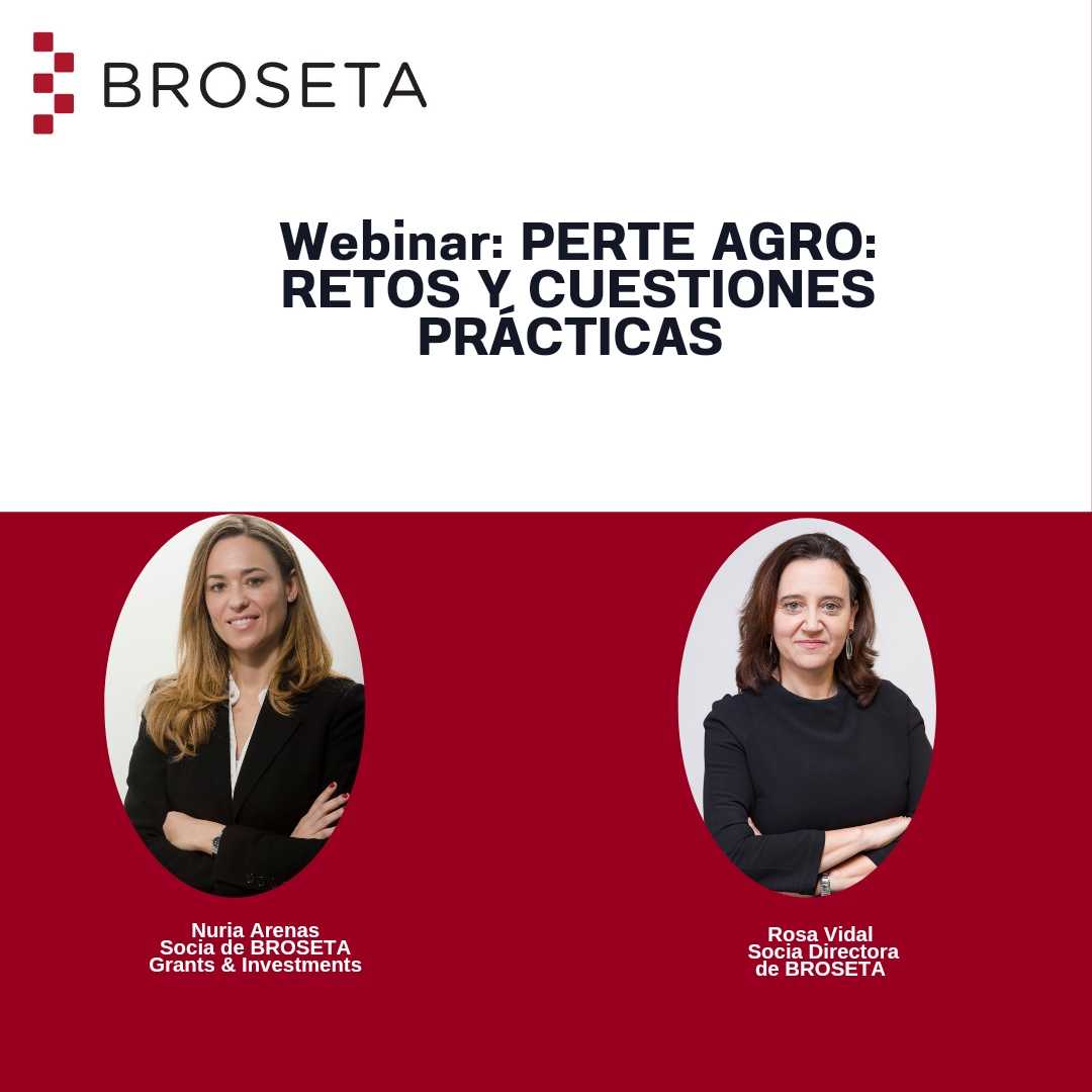 BROSETA examina las principales cuestiones prácticas del PERTE ...