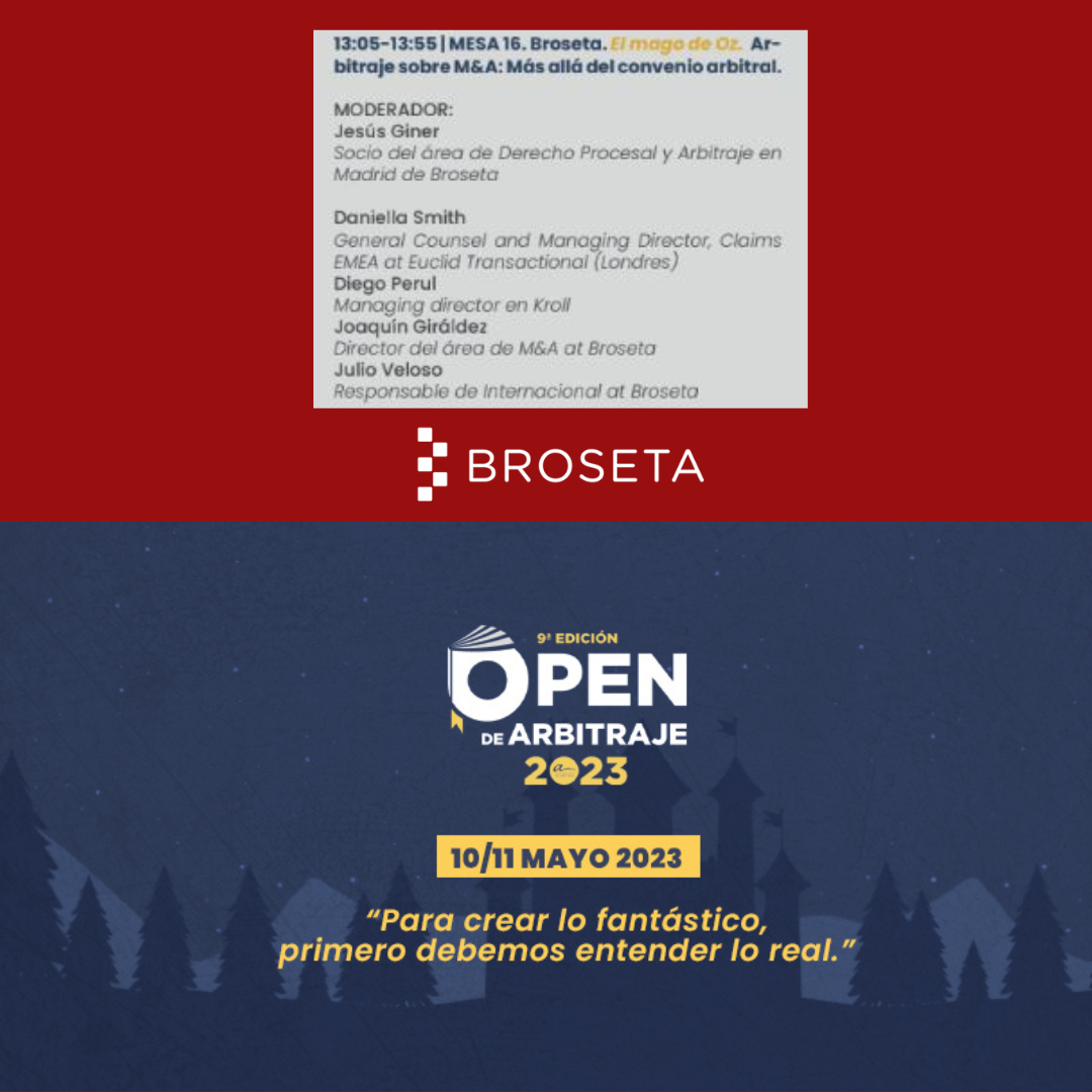 BROSETA participa en el Open de Arbitraje 2023 - Broseta